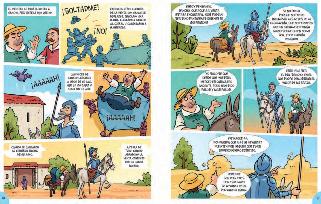 -Don Quijote de la Mancha – COMIC CLÁSICO – Libsa