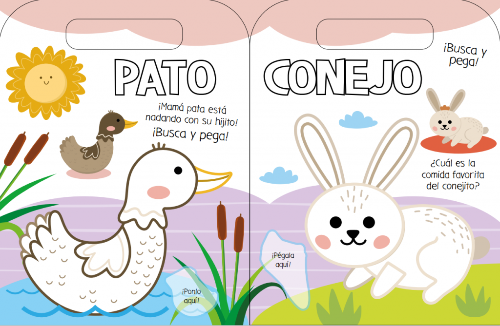 -Granja – COLOREA y COMPLETA con PEGATINAS – Libsa