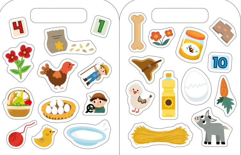 -Granja – COLOREA y COMPLETA con PEGATINAS – Libsa